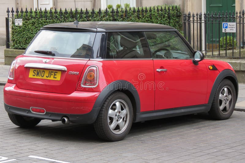 Red Mini Cooper Car 2013 Version Editorial Stock Image - Image of ...