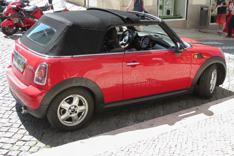 Red Mini Cooper Car 2013 Version Editorial Stock Photo - Image of drive ...