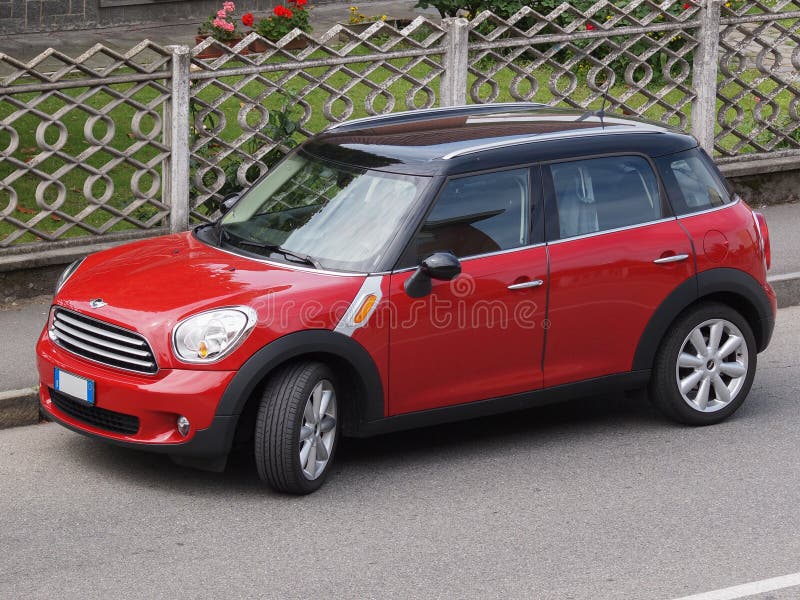 Red Mini Minor Car (2013 Version) Editorial Photography - Image of ...