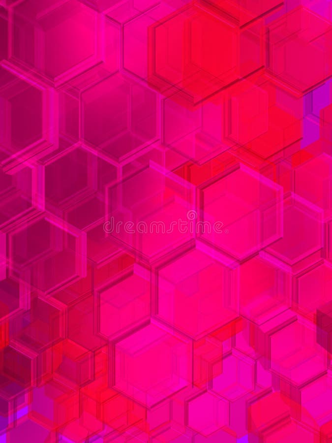Red Mist Background with Red Geometric Shapes Stock Illustration ...