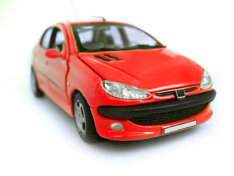 Red Model Car - Hatchback. Hobby, Collection Stock Image - Image of ...