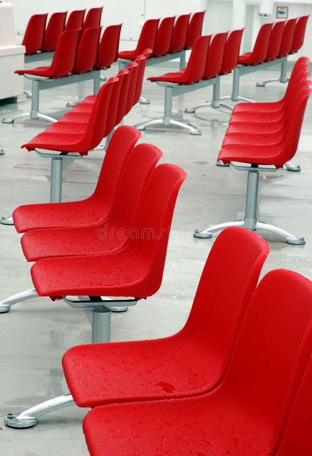 Red modern chair outside stock image. Image of stool - 13639715