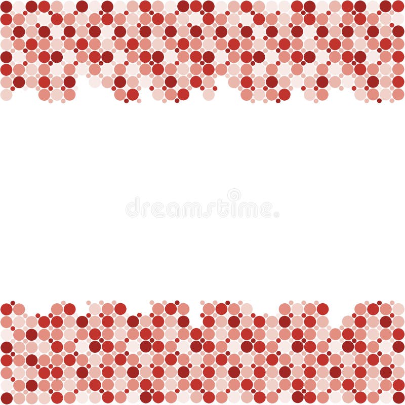 Red Modern Geometrical Circle Abstract Background. Dotted Texture ...