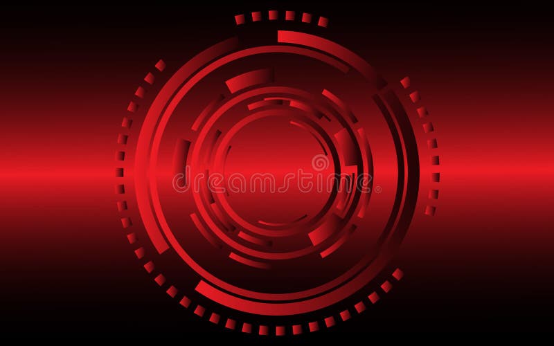 Red Modern Round Abstract Wallpaper Stock Vector - Illustration of ...
