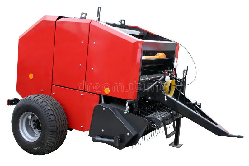 Red modern seeder stock photo. Image of bunker, farming - 36092154