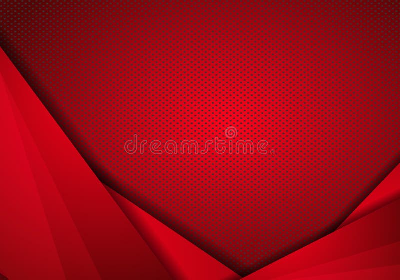 Red Modern Technology Design Background with Dots Texture. Metallic ...