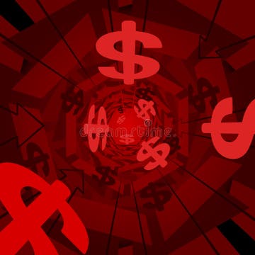 Red money background stock vector. Illustration of market - 5741571