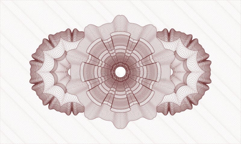 Red Money Style Emblem or Rosette. Vector Illustration Stock Vector ...