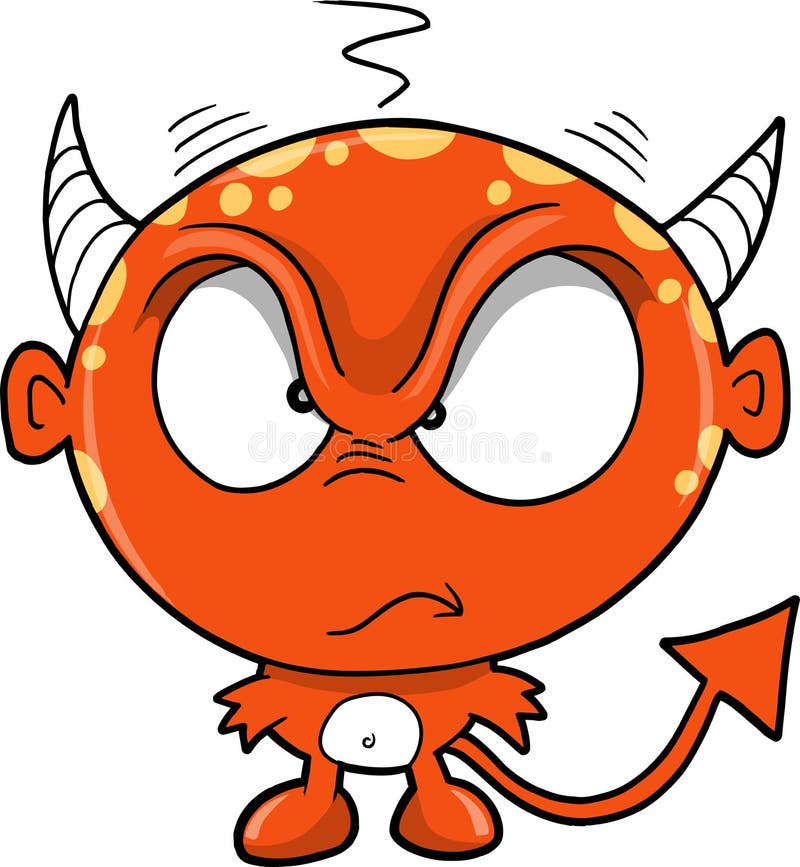 Monster Devil Vector Illustration Stock Vector - Illustration of alien ...
