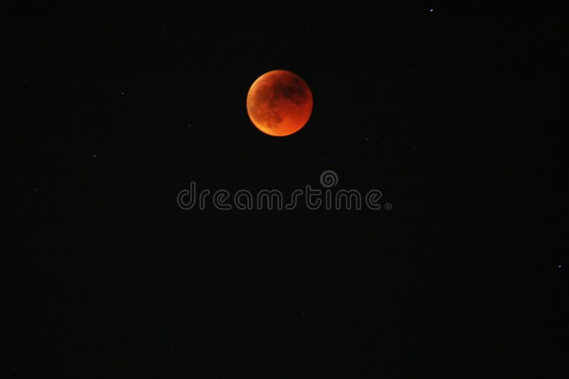 Red moon stock photo. Image of planetarium, space, craters - 20390182