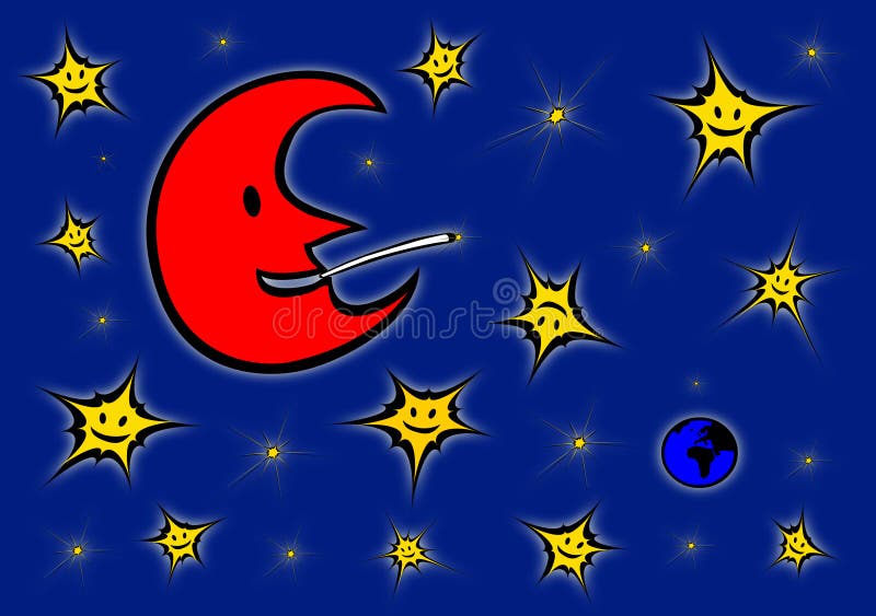 Red moon stock vector. Illustration of yellow, space - 22187694