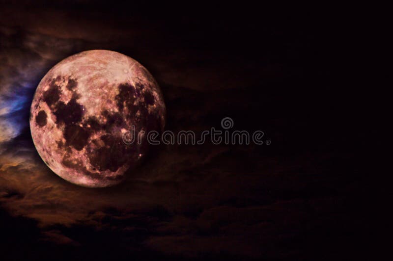 Red moon stock image. Image of full, reservoir, moon, shadow - 5213047