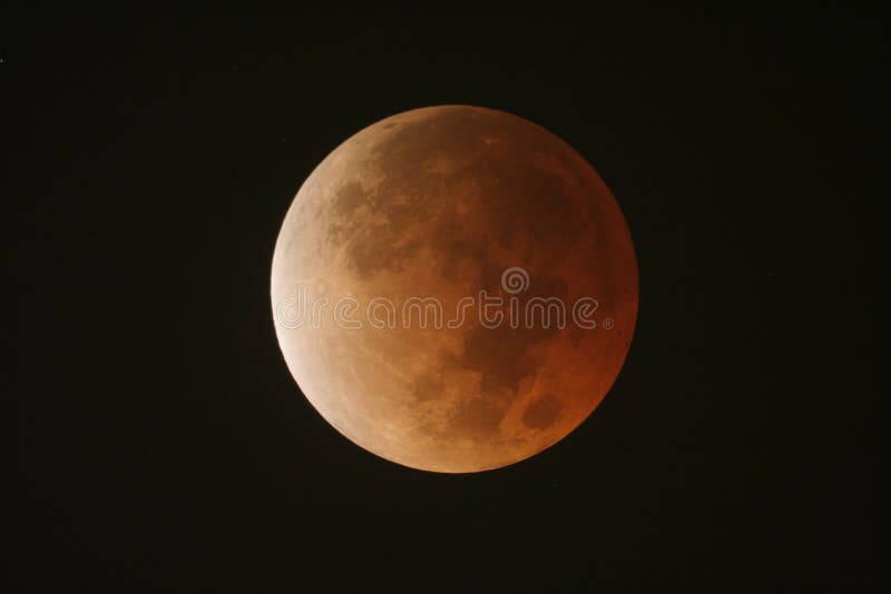 Red Moon stock image. Image of lunar, eclipse, shadow - 5675641