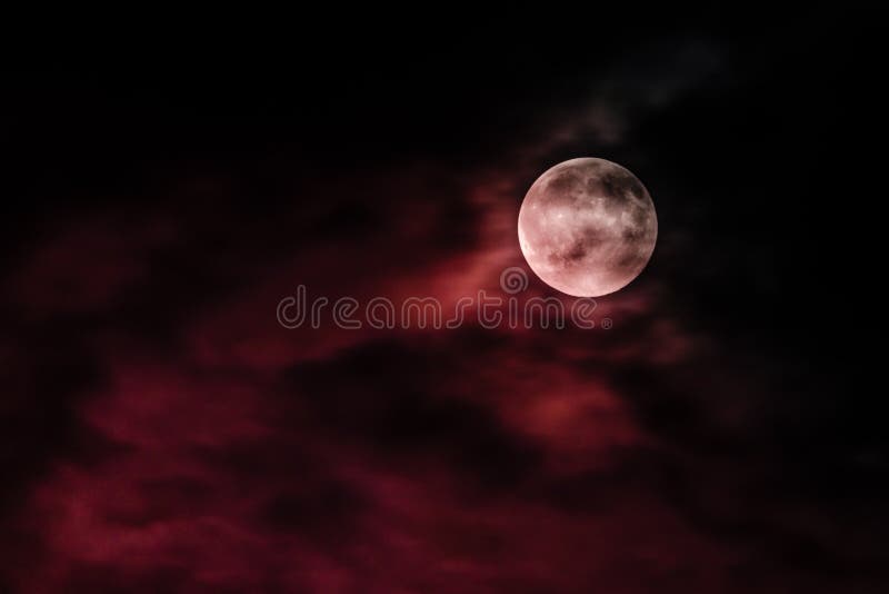 Full red moon stock image. Image of background, blood - 137469883