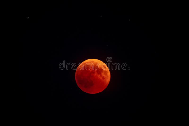 Red moon eclipse stock image. Image of total, blood - 122577421