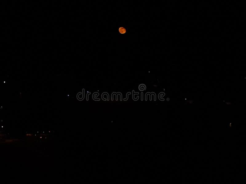 Red Moon, Landscape, Cute, Night Stock Photo - Image of night, moon ...