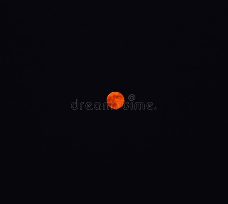 Red moon shining at night stock photo. Image of skya - 152754858