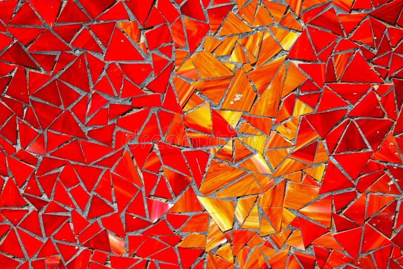 Red mosaic stock image. Image of rock, small, pattern - 14580117