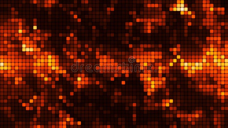 Red Mosaic Background in Technology Concept. Abstract Red LED Squares ...