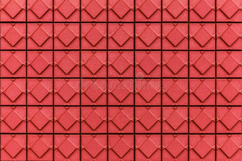 Modern Red Mosaic Wall Tiles with Triangle Pattern Texture and Seamless ...