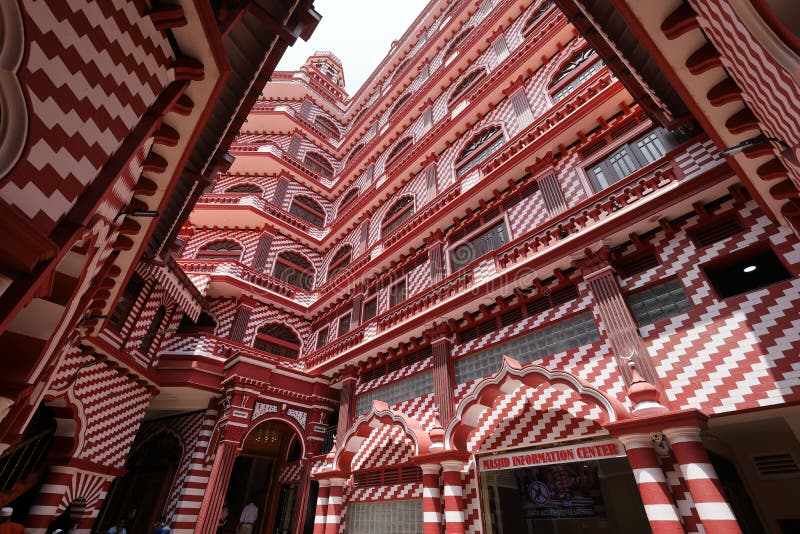 Red Mosque of Colombo in Sri Lanka Editorial Photo - Image of religion ...