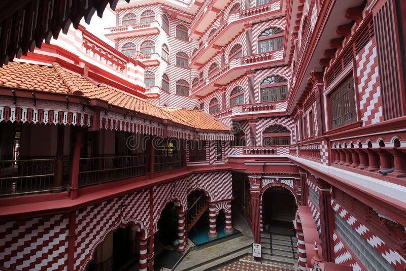 Red Mosque of Colombo in Sri Lanka Stock Image - Image of place, lanka ...