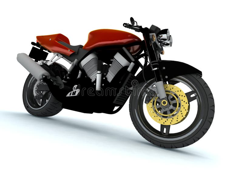 Stationary Motorcycle Stock Illustrations – 225 Stationary Motorcycle ...