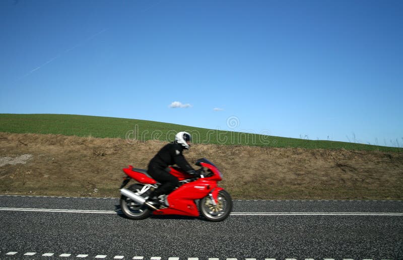 Red motorcycle stock photo. Image of limit, vehicle, denmark - 1164830