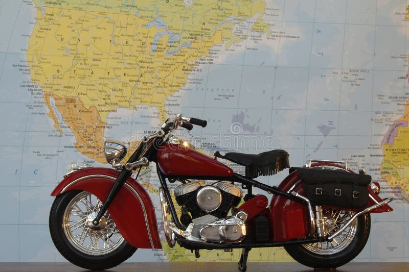 Red motorcycle editorial photo. Image of ride, silver - 3231481