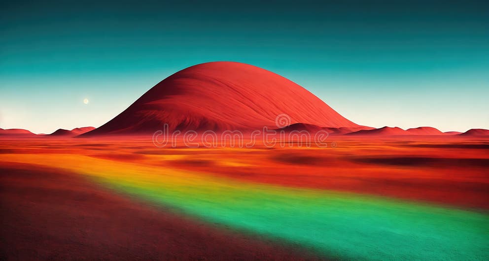 Red Mountain in the Desert stock photo. Image of sedimentary - 314695878