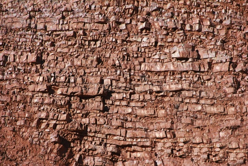 Red Mountain Stone Texture Layers in the Mountains Stock Image - Image ...