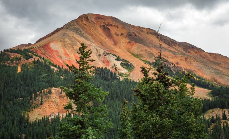 Red Mountain Views, Million Dollar Highway, Colorado Stock Image ...