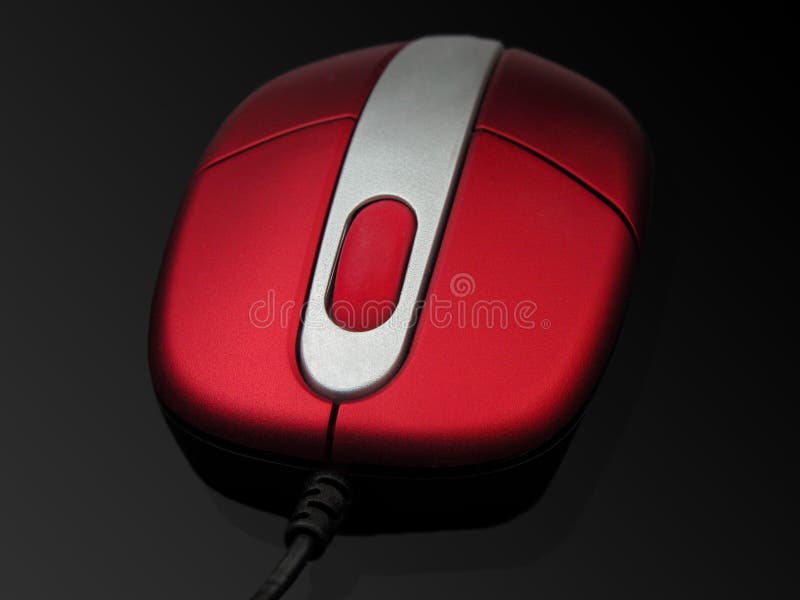 Shiny red optical mouse stock photo. Image of stress, hardware - 250304