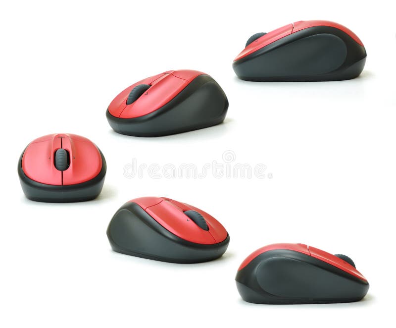 Red mouse stock image. Image of mouse, peripheral, object - 24760889