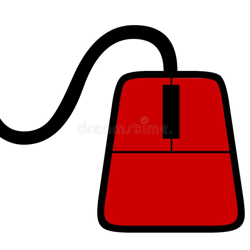 Red Mouse stock illustration. Illustration of computing - 5263427