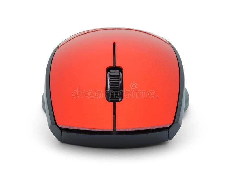 Red Mouse Front stock image. Image of work, technology - 142079993