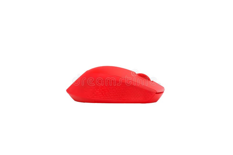 Red mouse side view stock image. Image of maroon, brand - 282480241
