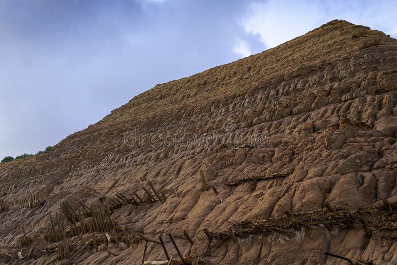 Red mud in the mine stock image. Image of mountain, grass - 197822349
