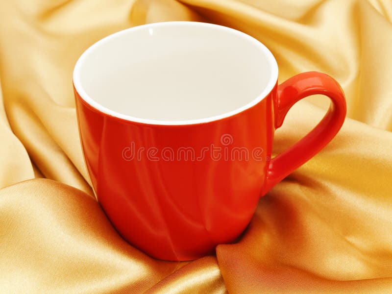Red mug stock image. Image of empty, chinaware, decorative - 11526601