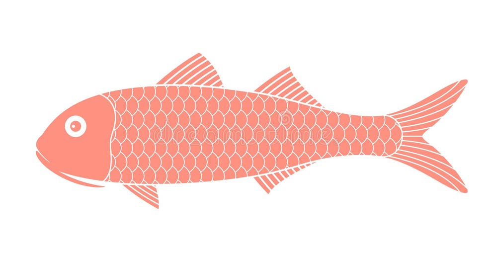 Red mullet. Fish stock vector. Illustration of unusual - 94091085