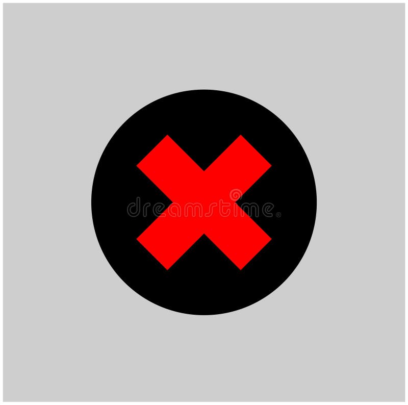 Red Multiplication Sign Vector Icon. Multiplication Symbol Stock Vector ...