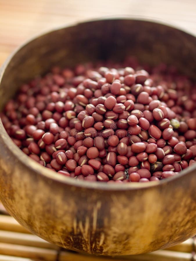 Red mung beans stock image. Image of beans, uncooked - 17853585