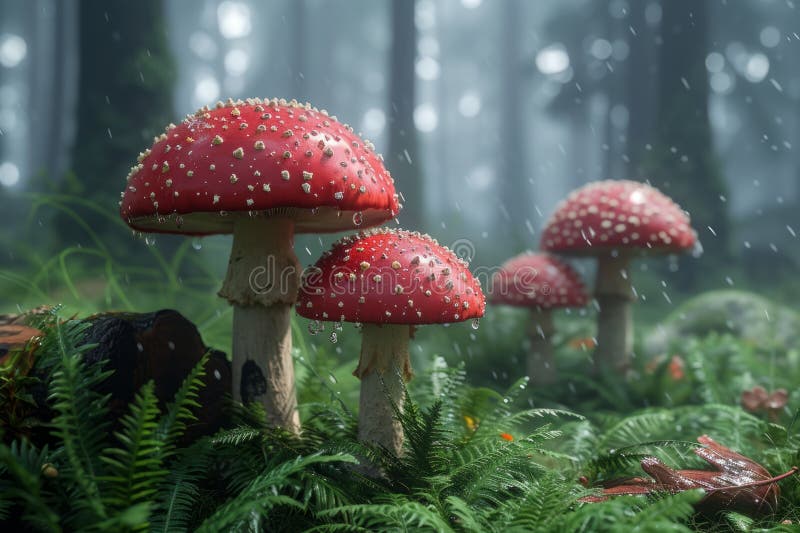 These Red Mushrooms in the Forest are the Perfect Mushroom for this ...