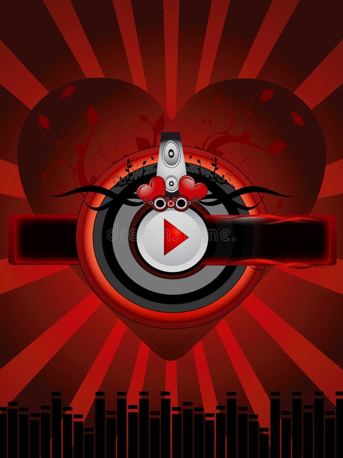 Red music background stock vector. Illustration of illustrations - 8410249