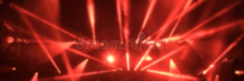 Red Music Concert Lights Blurred Panoramic Background Stock Image ...