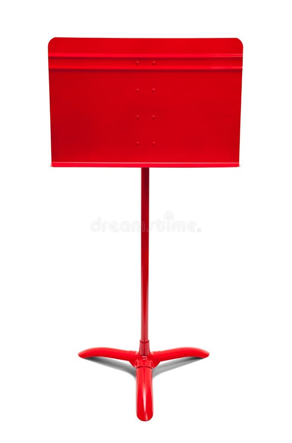 Red Music Stand stock photo. Image of people, music - 192382788