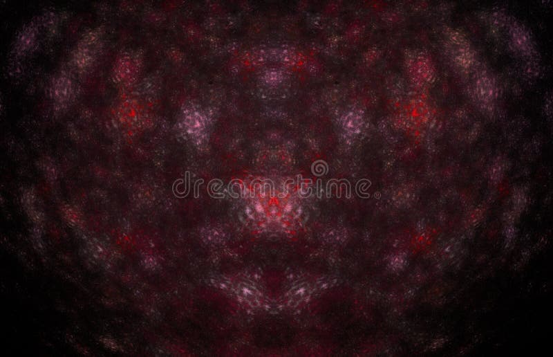 Red Mystical Fractal Pattern on Balck Background. Fantasy Fractal ...