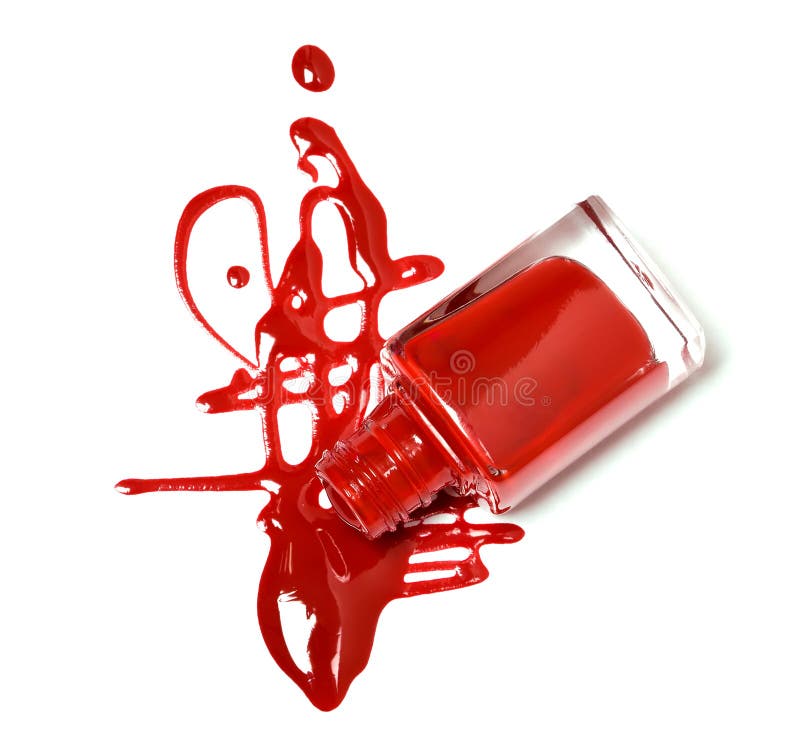 Dripping Red Nail Polish stock image. Image of dripping - 25522359