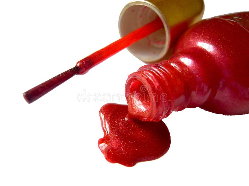 Red nail polish stock image. Image of salon, cosmetic - 8864041