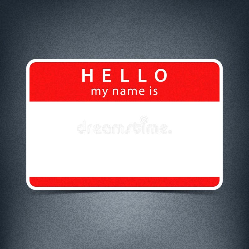 Name Tag Stock Illustrations – 34,493 Name Tag Stock Illustrations ...
